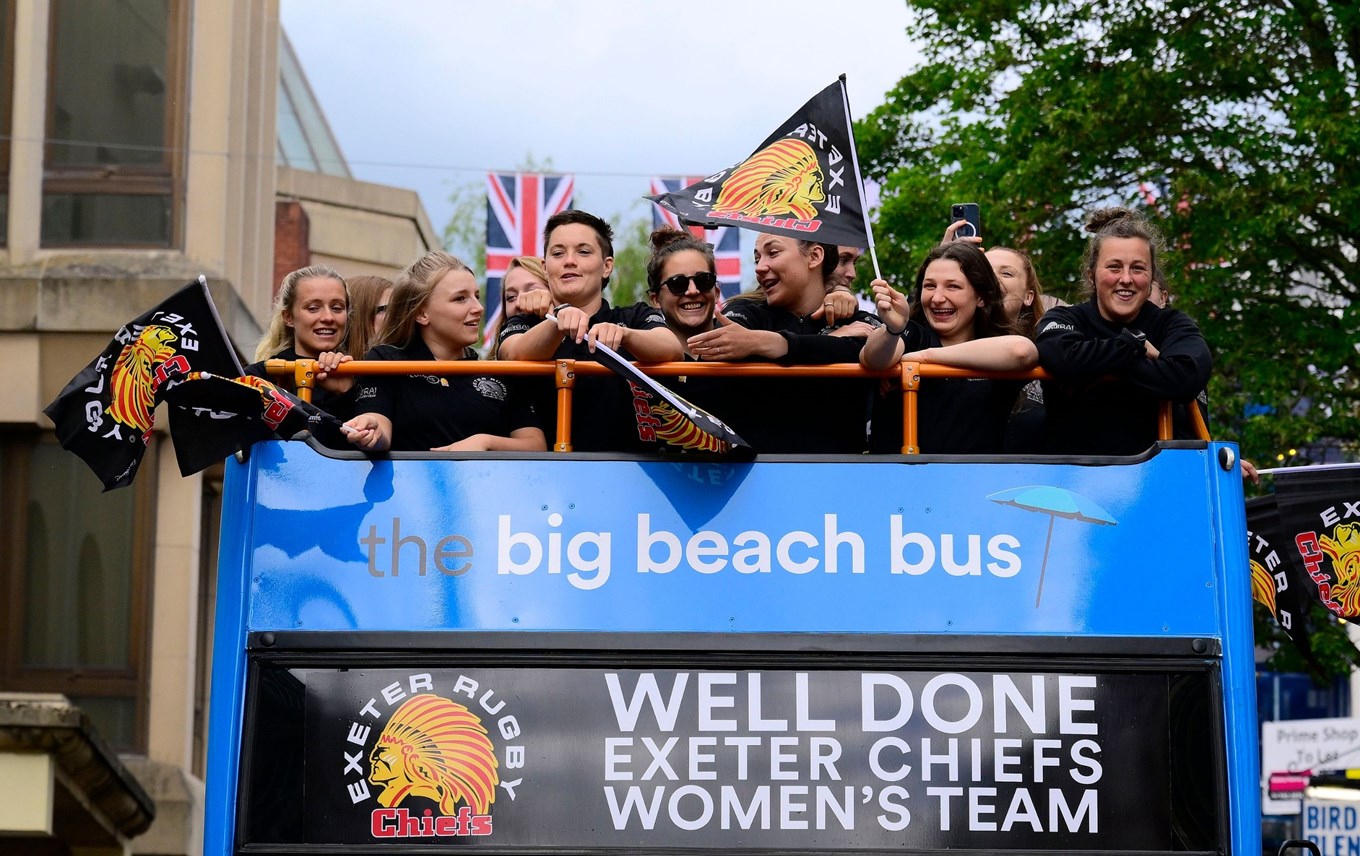 Women's Open Top Bus Parade